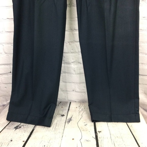 Perry Ellis | Pants | Perry Ellis Navy Pleated Cuffed Straight Leg ...